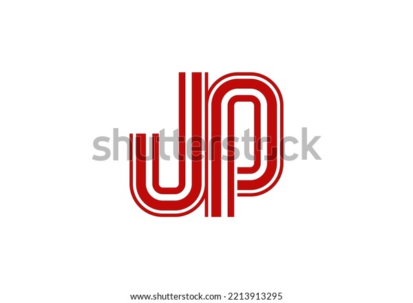 Initials Letter Jp Logo Design Brand Stock Vector (Royalty Free ...