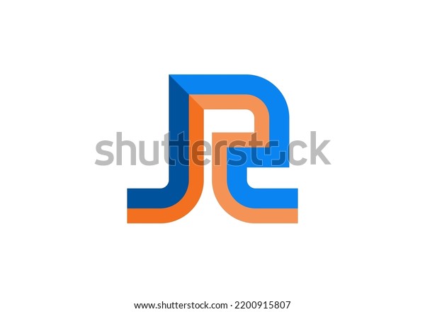 Initials Letter Jr Logo Design Company Stock Vector (Royalty Free ...