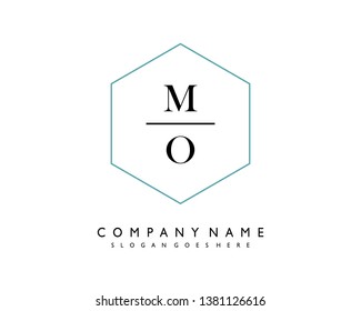 Initials Letter Mo Handwriting Logo Vector Stock Vector (Royalty Free ...
