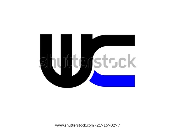 Initials Letter Wc Logo Design Brand Stock Vector Royalty Free