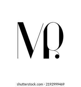 Initials Letters Monogram Logo Mq Qm Stock Vector (Royalty Free ...