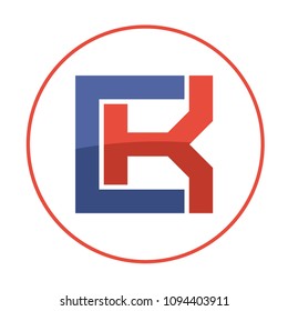 Initials Logo Icon Square Shape Combination Stock Vector (Royalty Free ...