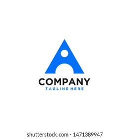 Initials Logo Modern Style Blue Stock Vector (Royalty Free) 1471389947 ...