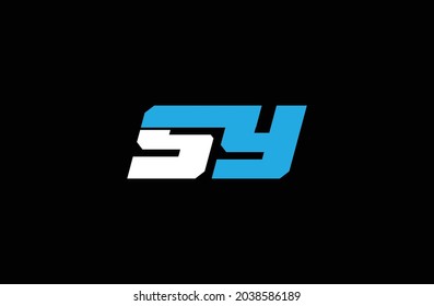 Initials Sy Logo Letter S Y Stock Vector (Royalty Free) 2038586189 ...