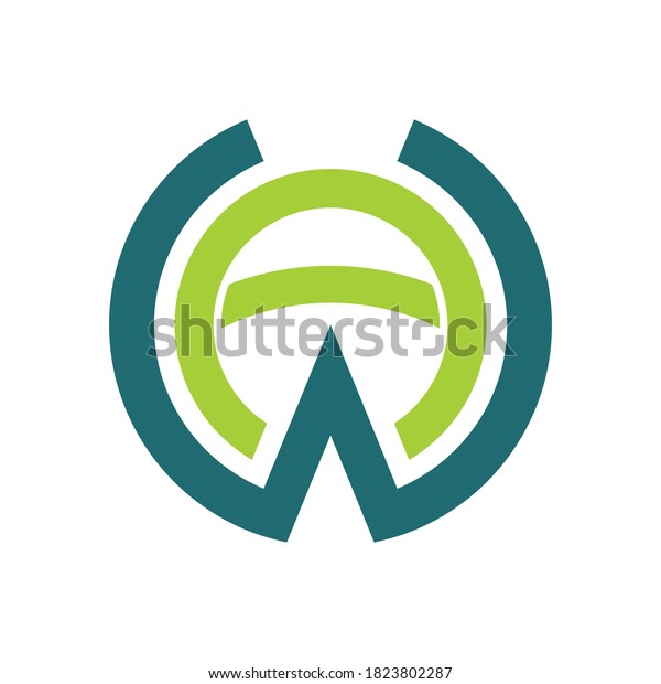 Initials Wa Logo Design Business Stock Vector (Royalty Free) 1823802287 ...