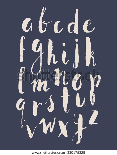 Ink Alphabet Digitized Vector Alphabet Your Stock Vector (Royalty Free ...