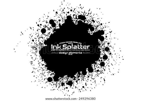 Ink Blot Collection Design Template Stock Stock Vector (Royalty Free ...