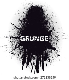 Ink Blot Grunge Explosion Texture Stock Vector (Royalty Free) 271138259 ...