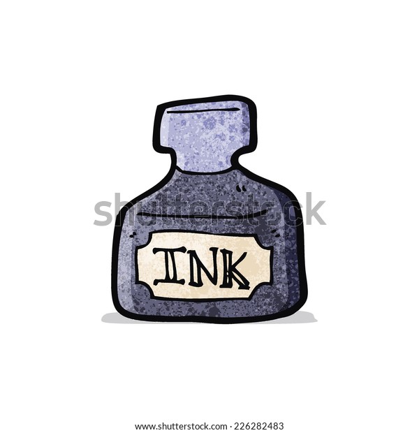 ink bottle cartoon