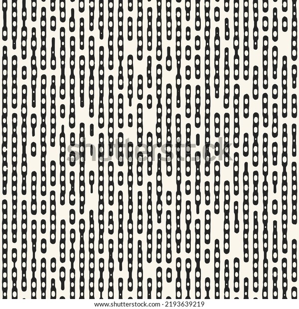 Ink Drawn Dotted Textured Striped Pattern Stock Vector (Royalty Free ...