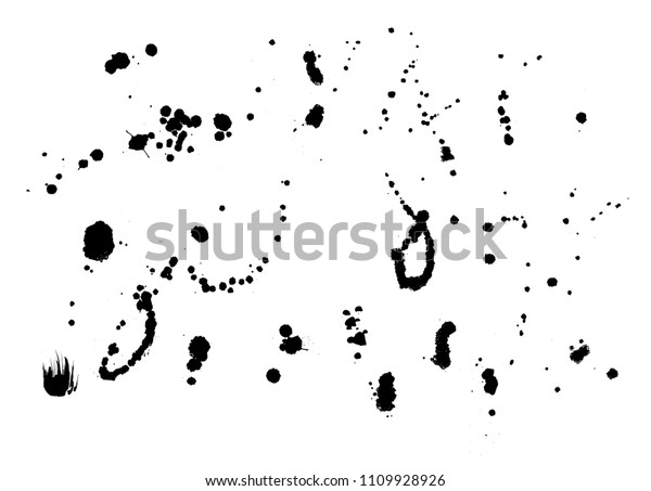Ink Drizzle Background Splatter Sprinkle Backdrop Stock Vector (Royalty ...
