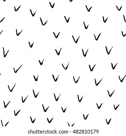 Ink Hand Drawn Check Marks Seamless Stock Illustration 492698263