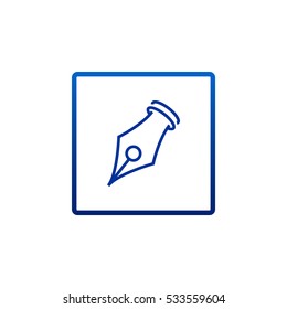 Ink Pen Icon Stock Vector (Royalty Free) 526529029