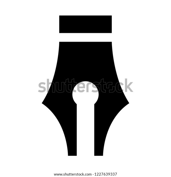 Ink Pen Nib Stock Vector (Royalty Free) 1227639337 | Shutterstock