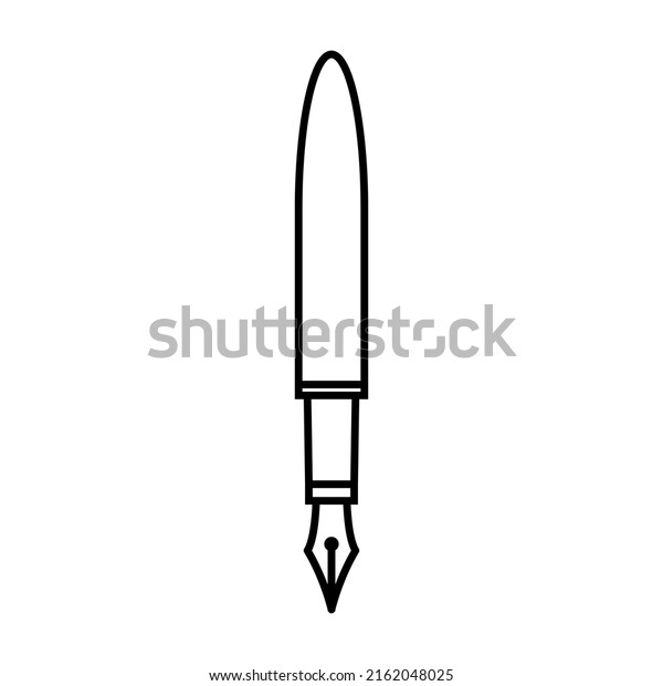 Ink Pen Outline Illustration Vector Isolated Stock Vector (Royalty Free ...