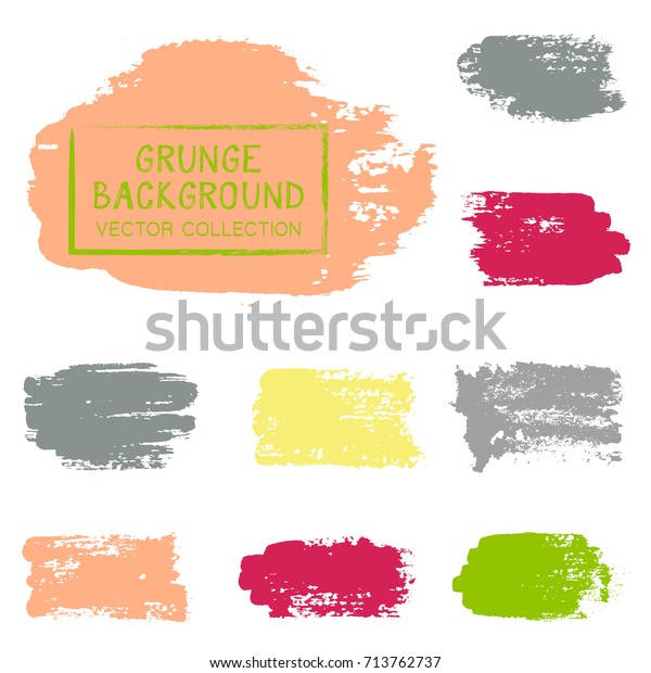 Ink Smudge Abstract Shape Stains Spots Stock Vector (Royalty Free ...