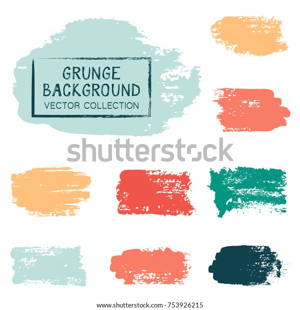 Ink Smudge Abstract Shape Stains Spots Stock Vector (Royalty Free ...