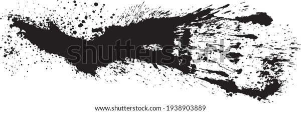 Ink Splash Brush Stroke Illustration Stock Vector (Royalty Free ...