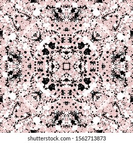 Ink Spray Texture Round Seamless Pattern Stock Vector (Royalty Free ...