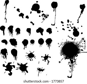 Ink Stain Vector Illustration: เวกเตอร์สต็อก (ปลอดค่าลิขสิทธิ์) 1773857 ...