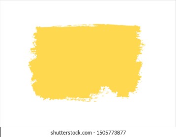 Ink Yellow Paint Stroke Background Watercolor Stock Vector (Royalty ...