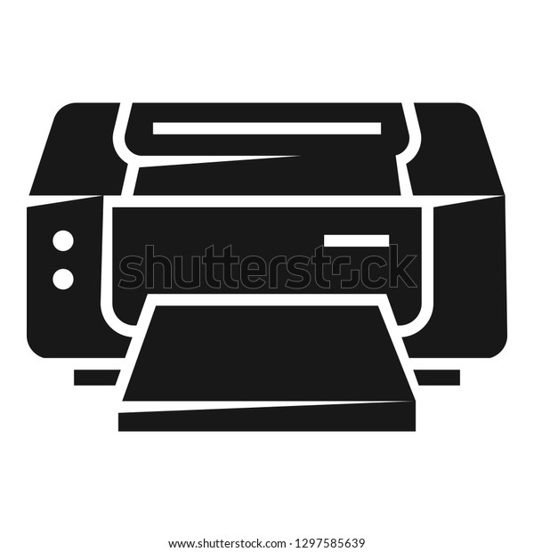 Inkjet Printer Icon Simple Illustration Inkjet Stock Vector (Royalty ...