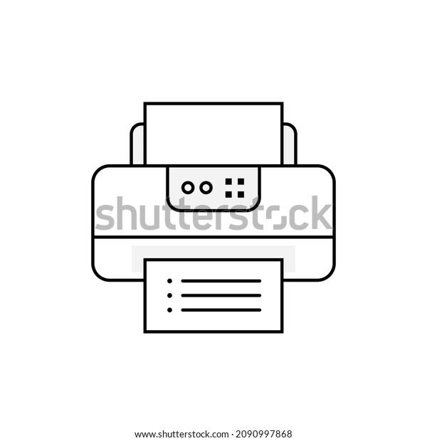 Inkjet Printer Laser Printer Clip Art Stock Vector (Royalty Free ...