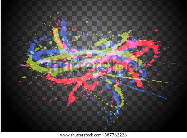 Inks On Transparent Background: เวกเตอร์สต็อก (ปลอดค่าลิขสิทธิ์ ...
