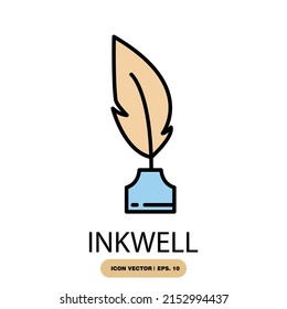 Inkwell Icons Symbol Vector Elements Infographic Stock Vector (Royalty ...