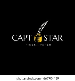 Inkwell Logo Template Stock Vector (Royalty Free) 667704439 | Shutterstock
