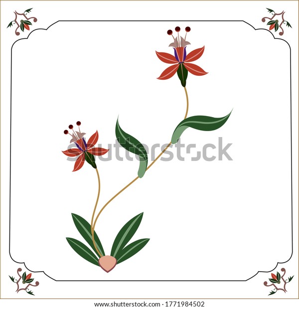 Inlay Work Vector Art Illustration Stock Vector (Royalty Free) 1771984502