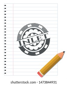 Inlet Drawn Pencil Vector Illustration Detailed Stock Vector (Royalty ...