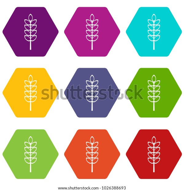 Inlet Spike Icon Set Many Color Stock Vector (Royalty Free) 1026388693 ...