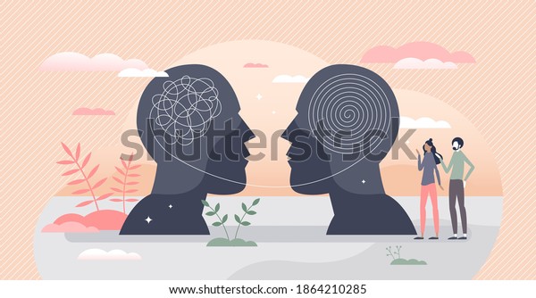 Inner World Thoughts Into Head Emotions Stock Vector (Royalty Free ...