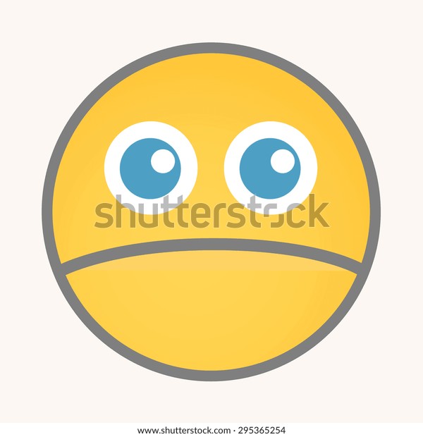 Innocent Cartoon Smiley Vector Face 스톡 벡터(로열티 프리) 295365254 | Shutterstock