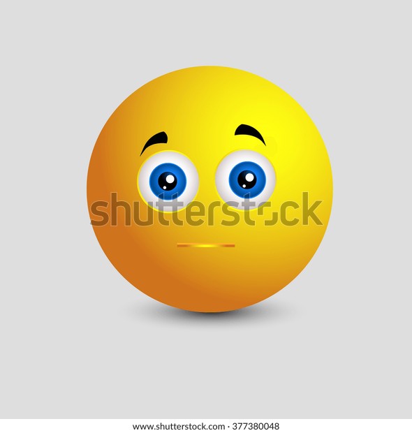 Innocent Smiley Facial Stock Vector (Royalty Free) 377380048 | Shutterstock