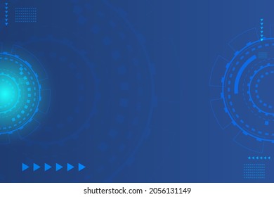 Vektor Stok Innovation Background Blue Technology Abstract Template ...
