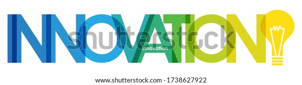 Innovation Colorful Gradient Vector Typography Banner Stock Vector ...