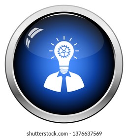 Innovation Icon Glossy Button Design Vector Stock Vector (Royalty Free ...