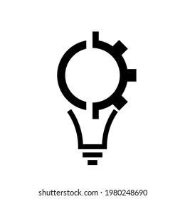 Innovation Icon Simple Element Digital Disruption Stock Vector (Royalty ...