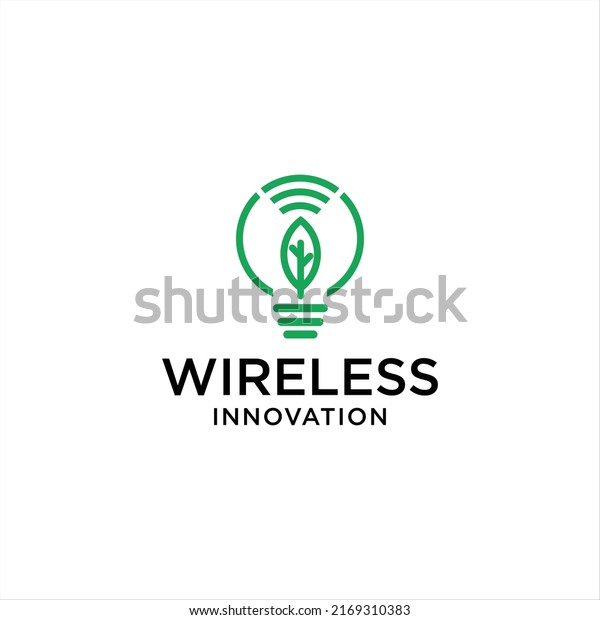 Innovation Idea Wireless Logo Design: เวกเตอร์สต็อก (ปลอดค่าลิขสิทธิ์ ...
