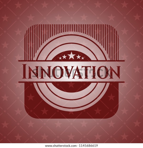 Innovation Red Icon Emblem Stock Vector (Royalty Free) 1145686619 ...