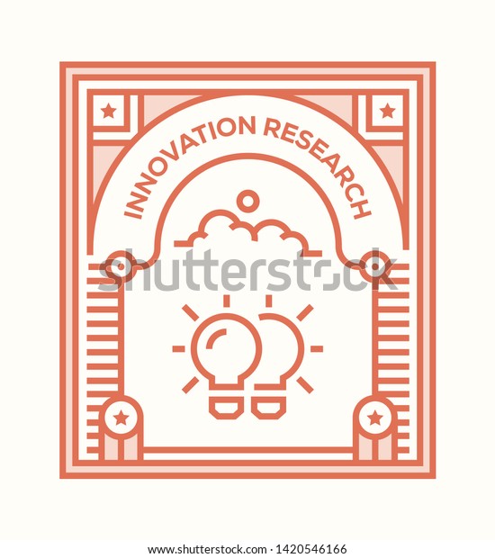 Innovation Research Icon Illustration Concept Stock Vector (Royalty ...