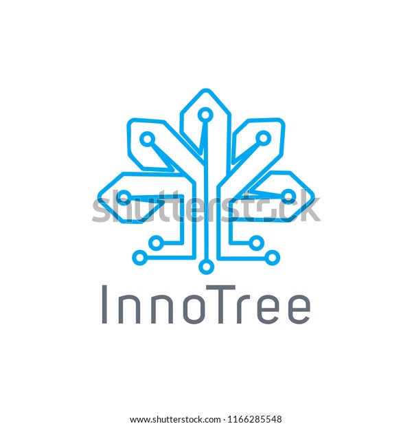 Innovation Tree Logo Stock Vector (Royalty Free) 1166285548 | Shutterstock