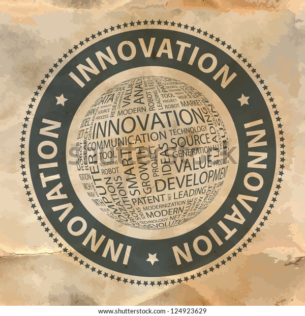 Innovation Vector Stamp Word Collage Vector Stock Vector (Royalty Free ...