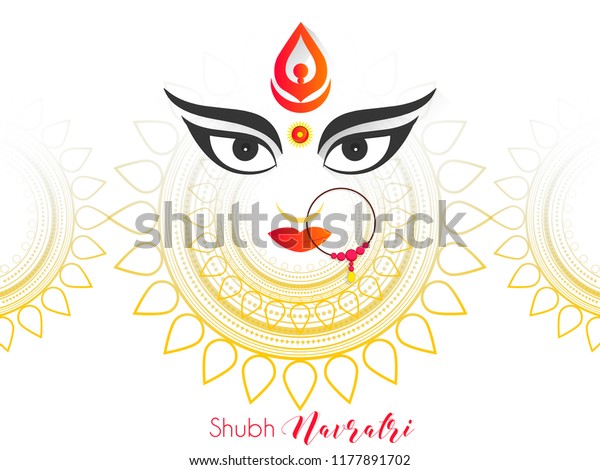 Innovative Abstract Poster Shubh Navratri Nice Stock Vector (Royalty ...