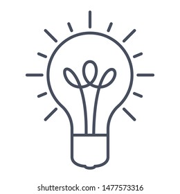 Innovative Idea Modern Stylish Icon Light Stock Vector (Royalty Free ...
