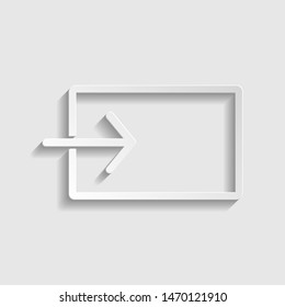 Input Sign Paper Style Icon Illustration Stock Vector (Royalty Free ...