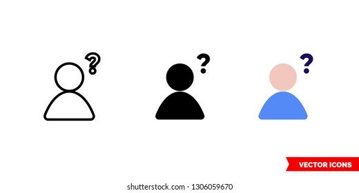 Inquiry Skin Icon 3 Types Color: เวกเตอร์สต็อก (ปลอดค่าลิขสิทธิ์ ...
