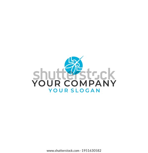 Insect Pest Repellent Logo Design Stock Vector (Royalty Free ...